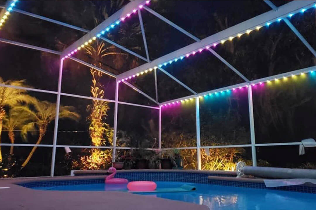 Pool Cages - Trim Lighting Central Nebraska